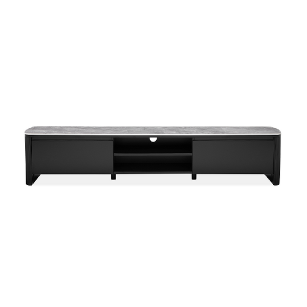 Aden Black TV Unit 2m – Supreme Furniture