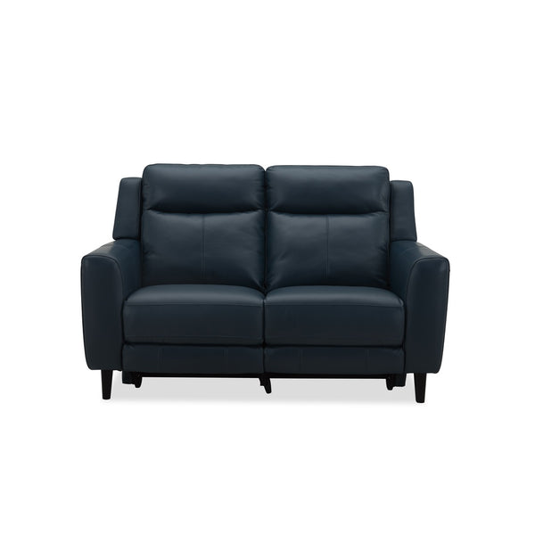 Condor Dark Blue 2 Seater Electric Leather Recliner – Supreme Furniture